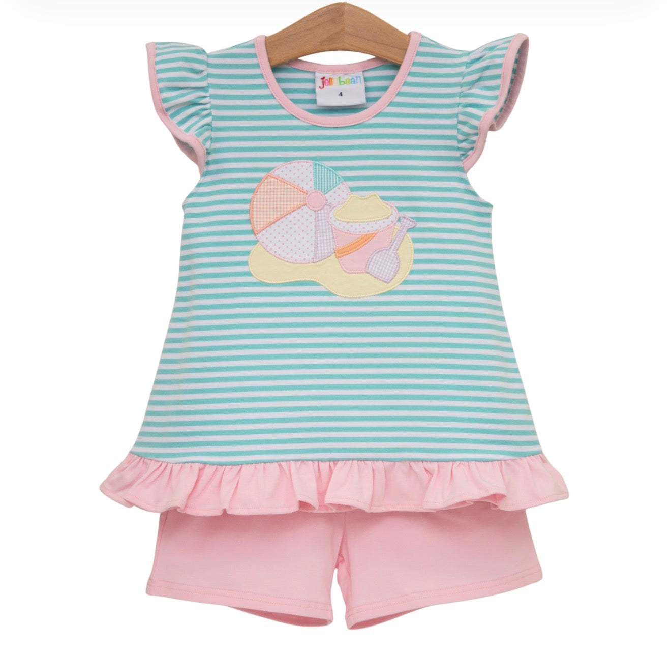 Beach Days Ruffle Short Set – Proper Peach Monograms
