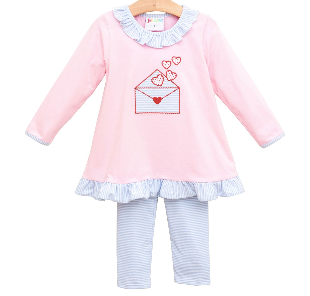 Love Letters Ruffle Pants Set – Proper Peach Monograms
