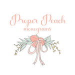 Proper Peach Monograms